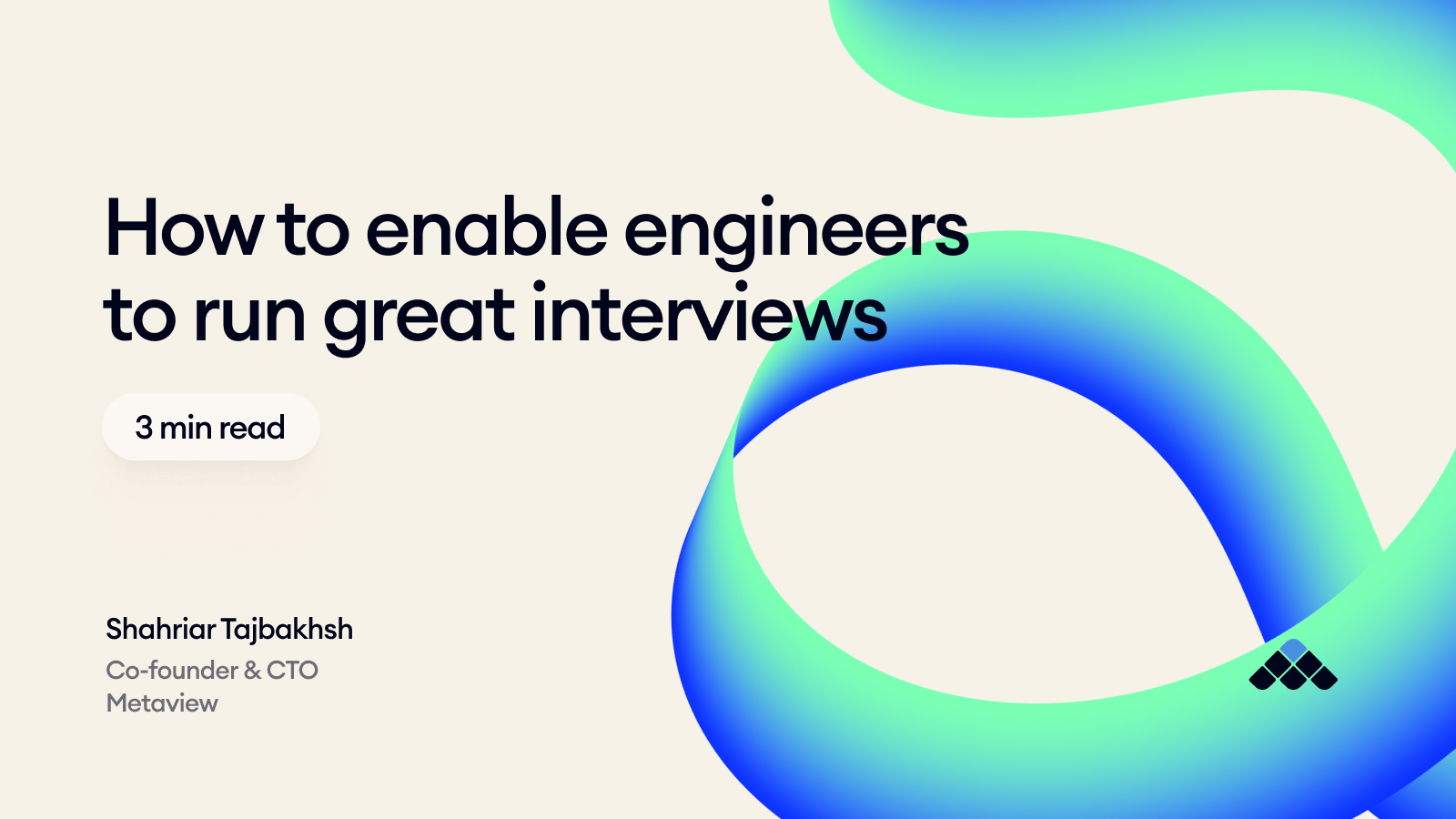 How to enable engineers to run great interviews | Metaview Blog